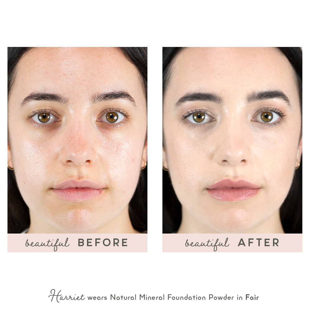 Natural Mineral Foundation Powder with SPF 15 & Blue Light Protection ...